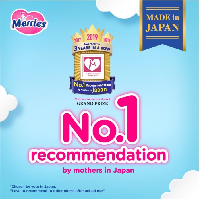 Jual Popok- Merries Premium Popok Bayi Perekat M 38 Twinpack -Popok ...