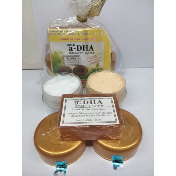 Jual Paket Cream a-DHA GOLD Beauty Care MDS Cream Siang Dan Malam Sabun ...