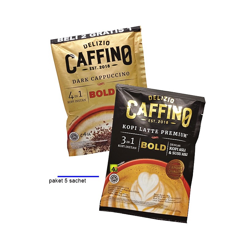 Jual [5 SACHET] Caffino BOLD - Minuman Serbuk Kopi Latte Instan ...