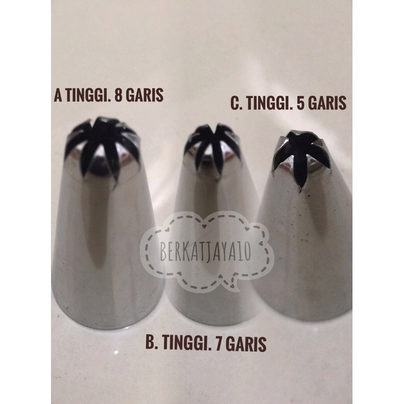 Jual Spuit Tinggi Semprit Bunga Dekorasi Cake Kue Kering Stainless ...