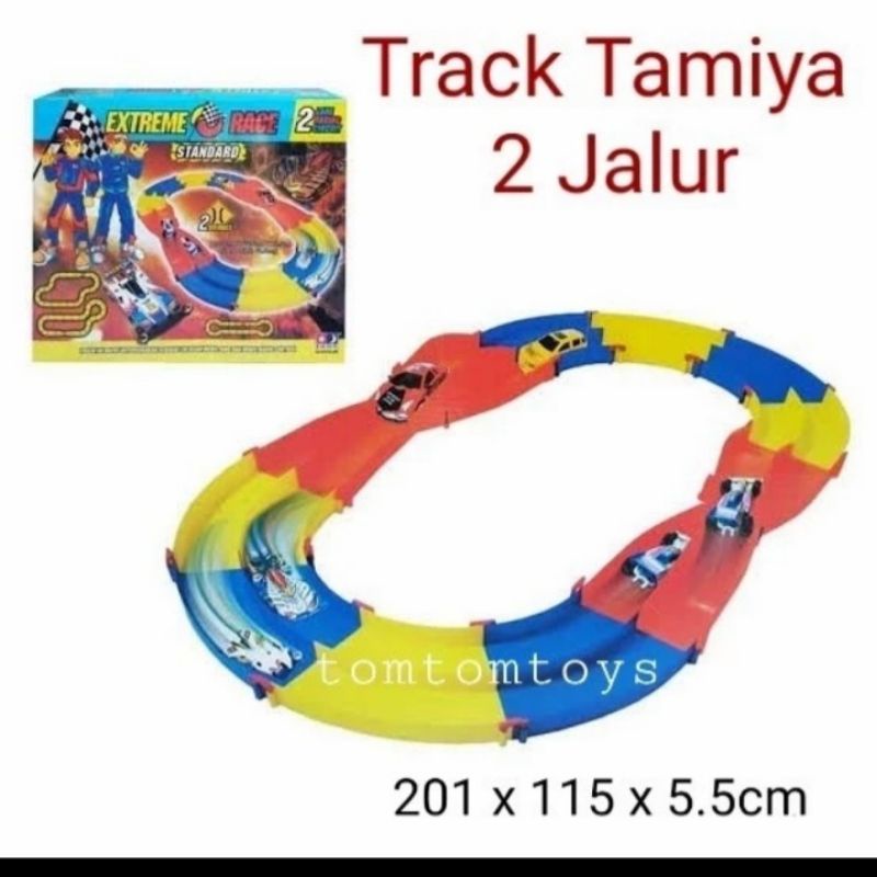 Jual TRACK TAMIYA 2 JALUR Sirkuit Mobil Mini 4 WD Jalannya Mobil ...
