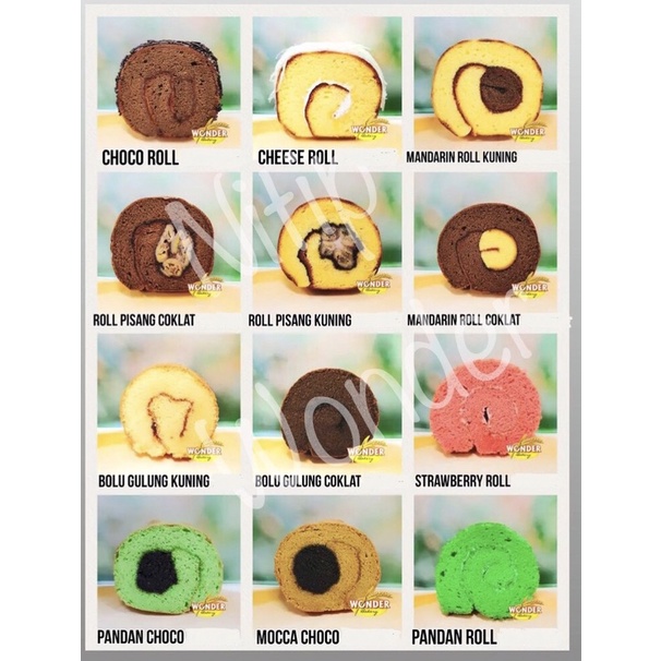 Jual Aneka Roll Slice Cake Choco Coklat Cheese Keju Pandan Mandarin ...