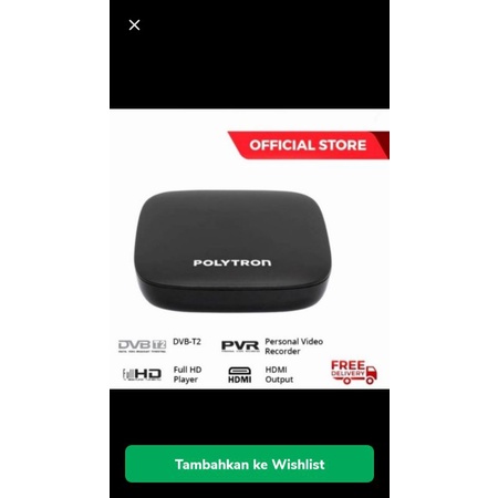 Jual POLYTRON SET TOP BOX PDV-620T2 DVB-T2 DIGITAL TV GARANSI RESMI ...