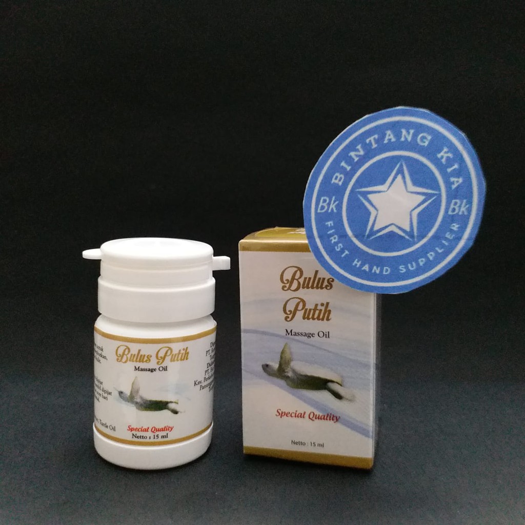 Jual BINTANGKIA BIO HERBAL MINYAK BULUS PUTIH BPOM ORIGINAL / MASSAGE ...