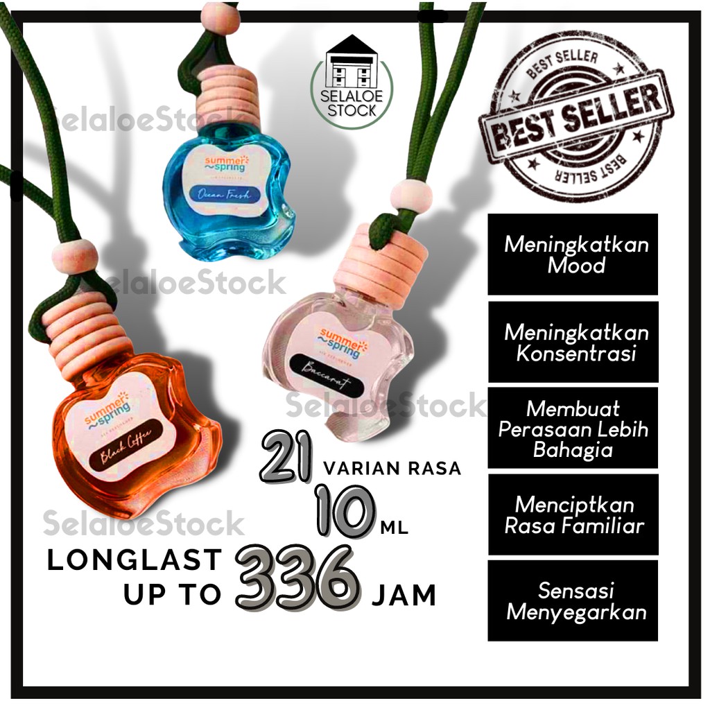 Jual Pengharum ruangan botol apel SummerSpring / Pengharum Mobil ...
