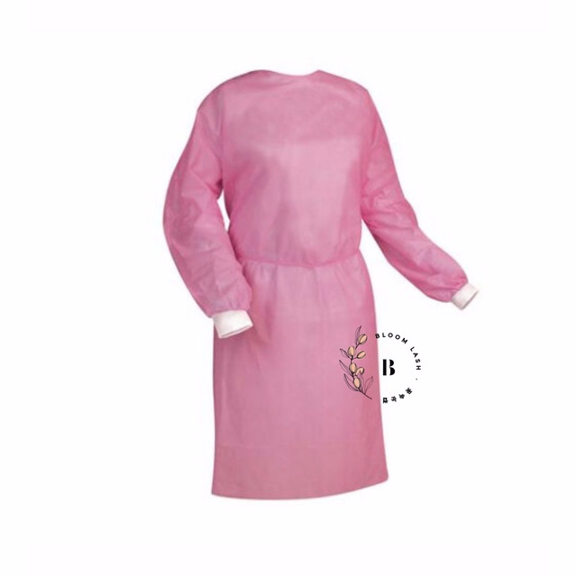 Jual APD Baju Pelindung Sekali Pakai | Surgical Gown Disposable Pink ...
