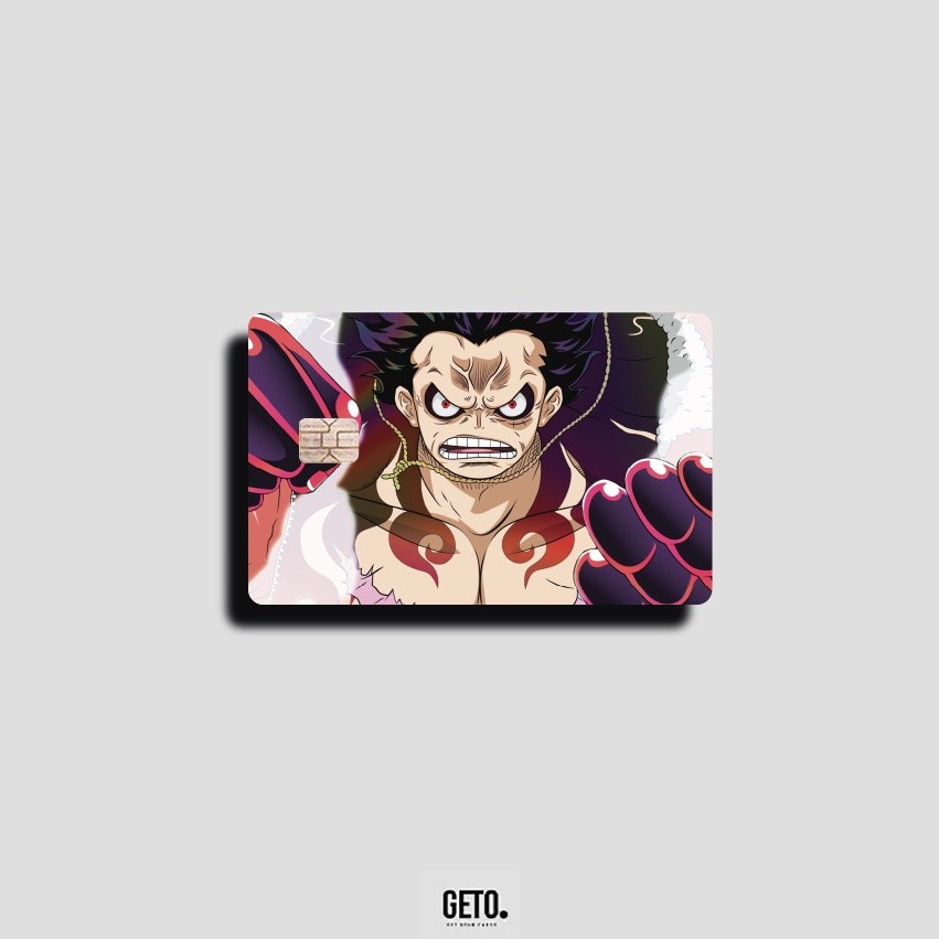 Jual Stiker skin kartu card ATM spesial anime one piece luffy zoro ...