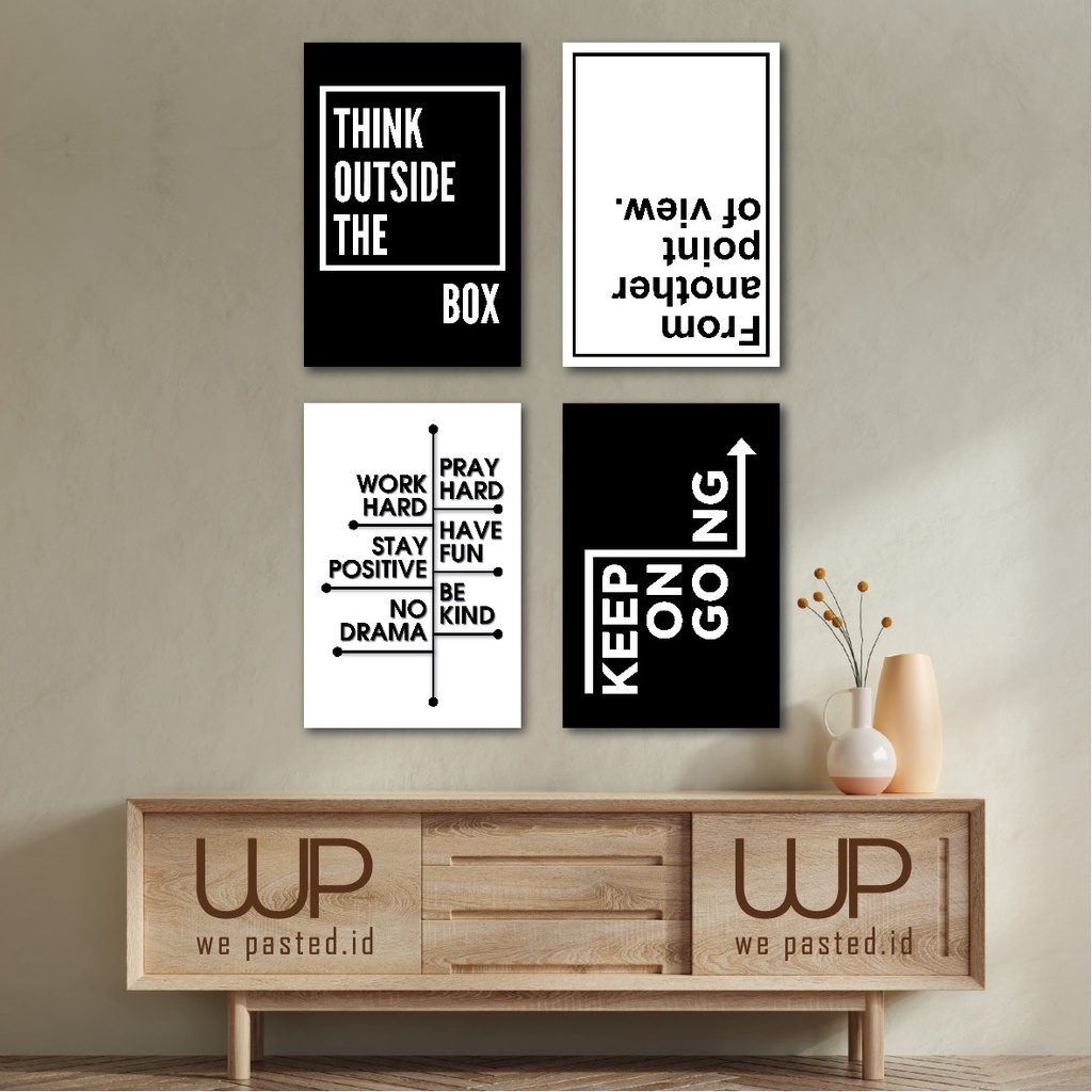 Jual Hiasan Dinding Kamar Rumah Typography Quotes Poster MDF 20x30cm v2 ...