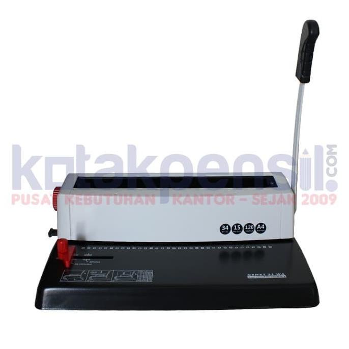 Jual Mesin Jilid Spiral Kawat GEMET 31WA Binding (A4, 3:1) stock ada ...