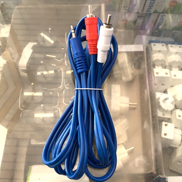 Jual Aux 3.5mm Kabel rca 2 in 1 / kabel jack 2in1 panjang 3 meter ...