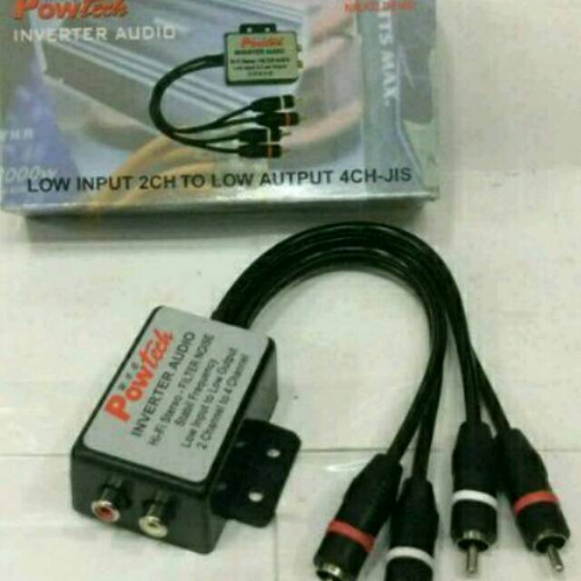 Jual INVERTER POWTECH AUDIO PL.012 LOW INPUT 2CHL TO LOW OUTPUT 4CHL ...