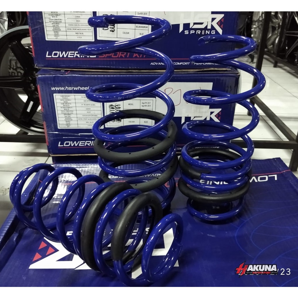 Jual PER CEPER/LOWERING KIT HSR BLUE IMPOR UNTUK HONDA CITY HB/JAZZ/WR ...