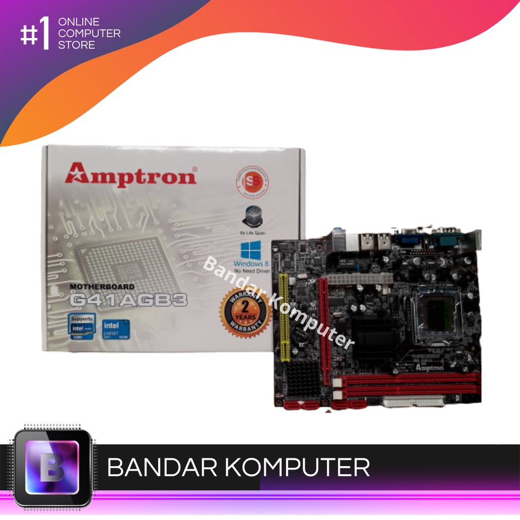 Jual MOTHERBOARD AMPTRON G41 | Shopee Indonesia