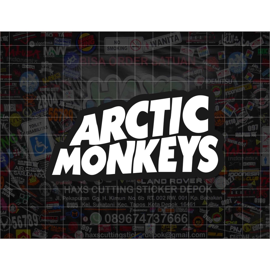 Jual Cutting Sticker Arctic Monkeys Ukuran 7 cm | Shopee Indonesia