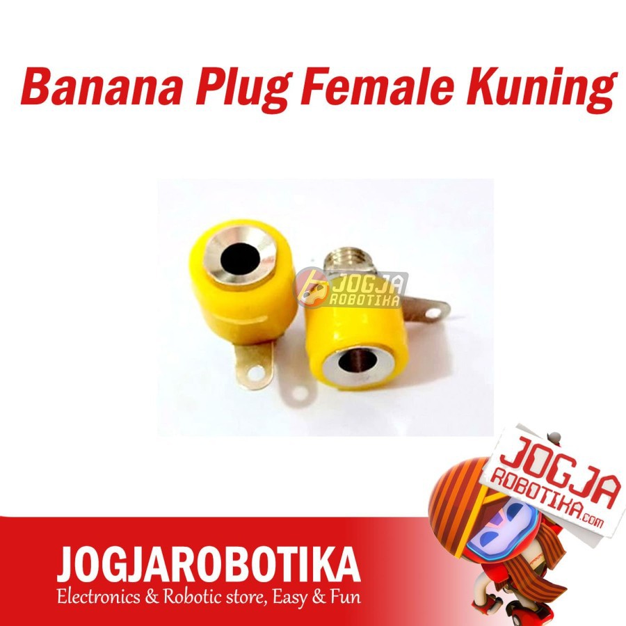 Jual Banana Plug Female Kuning 4mm | Shopee Indonesia