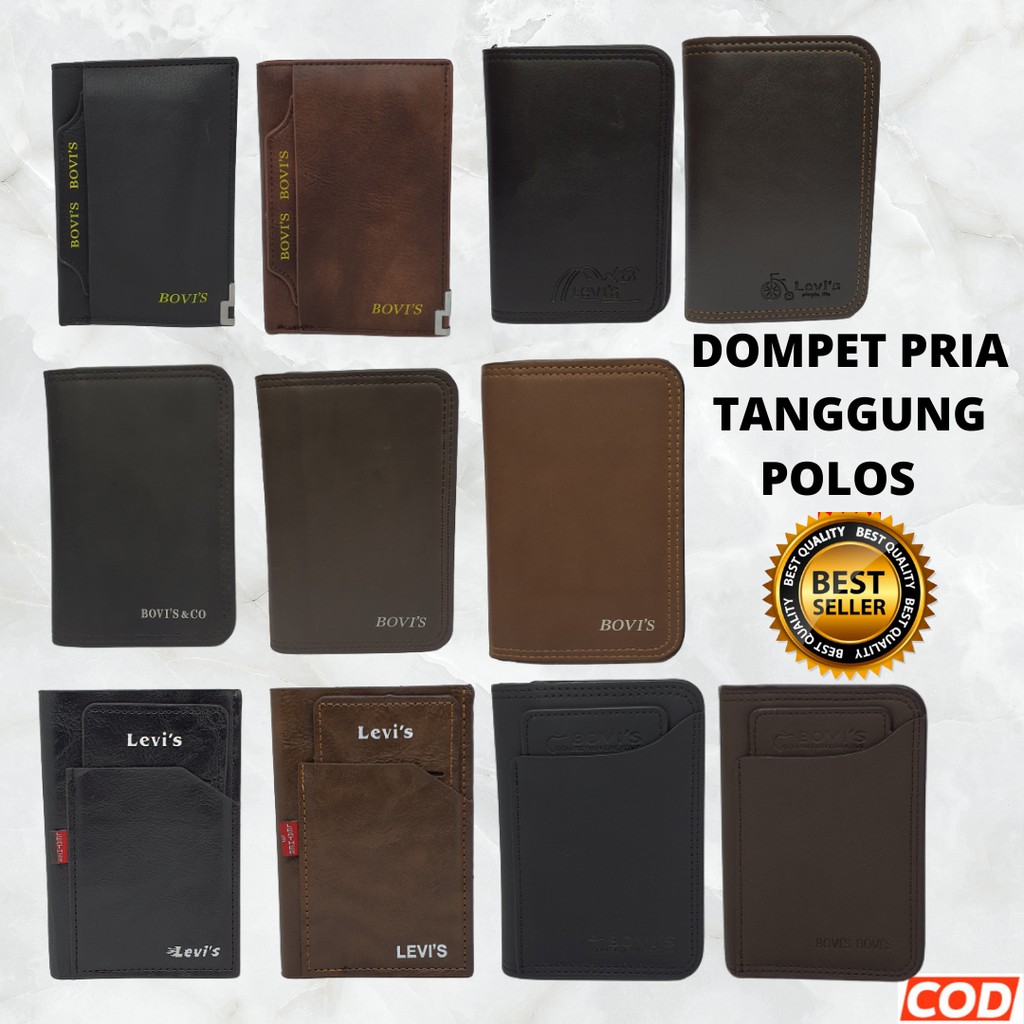 Jual Dompet Pria Dewasa Bovis Model Tanggung 3/4 Tipis Bahan Premium ...