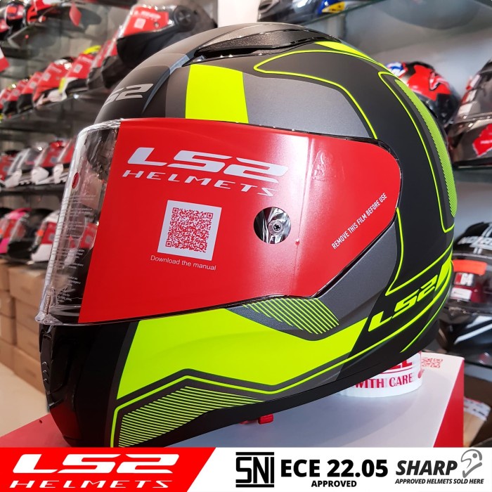 Jual Helm LS2 FF353 Rapid Carrera Black H-V Yeloow | Shopee Indonesia