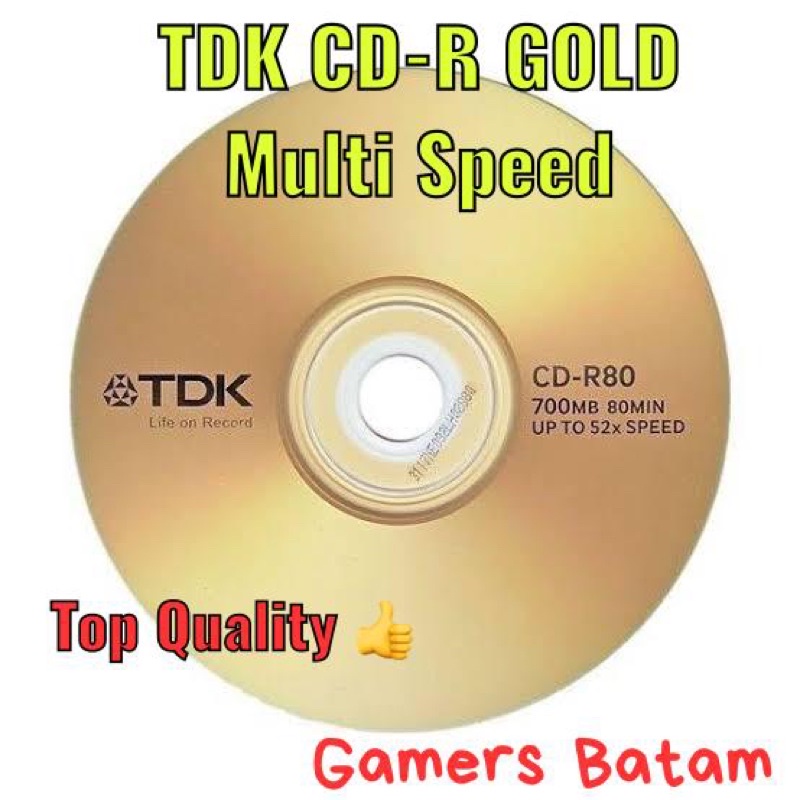 Jual CD Kosong CD-R CD R TDK GOLD 52x Speed 700MB Disc Blank | Shopee Indonesia