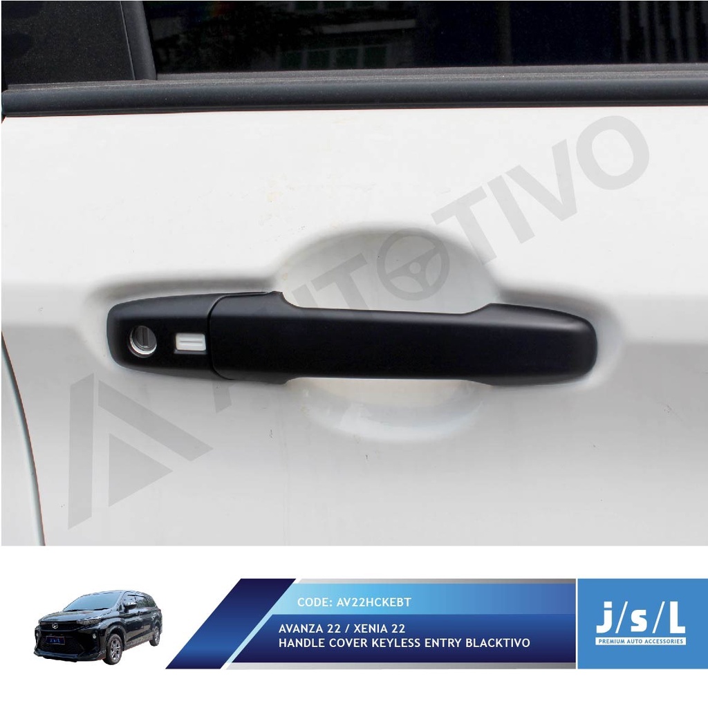 Jual Cover Handle All New Xenia 2022 JSL Hitam Doff Blacktivo Keyless | Shopee Indonesia