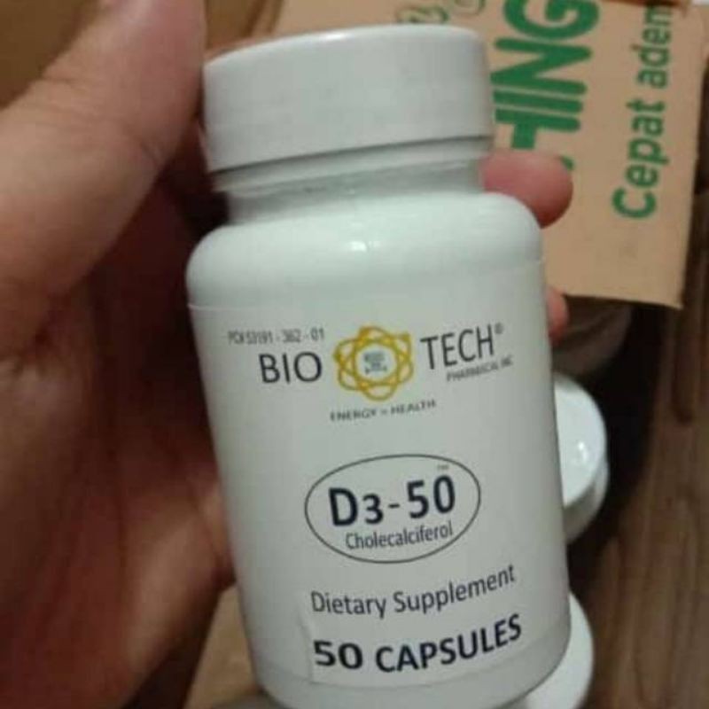 Jual Bio-Tech Pharmacal - Vitamin D3-50 50000 IU - 50 Kapsul KESEHATAN ...