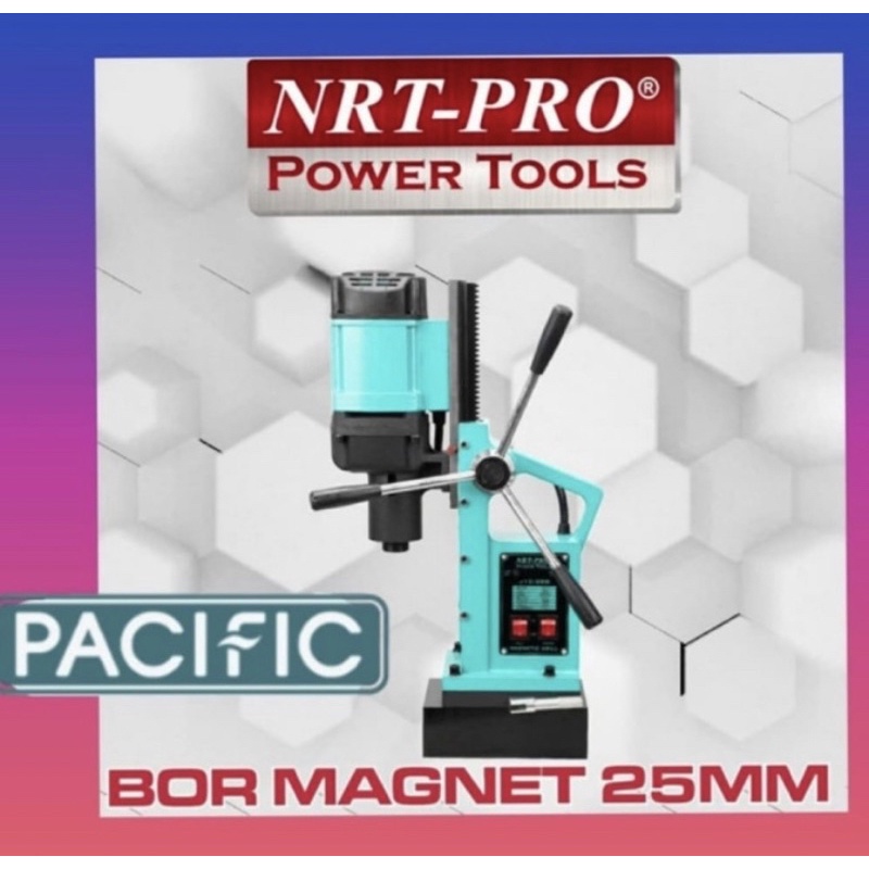 Jual Mesin bor magnet 25mm NRT-PRO J1C25S Magnetic Bor Duduk | Shopee ...