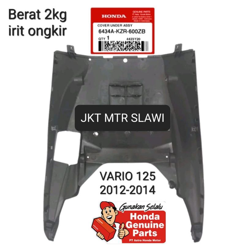 Jual 6434A-KZR-600ZB Cover under bawah lantai pijakan kaki, cover under, cover kolong, vario 125 ...