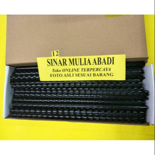 Jual Spiral Jilid Plastik 12 mm Folio 23 ring 1/2 inch / Ring Plastic ...