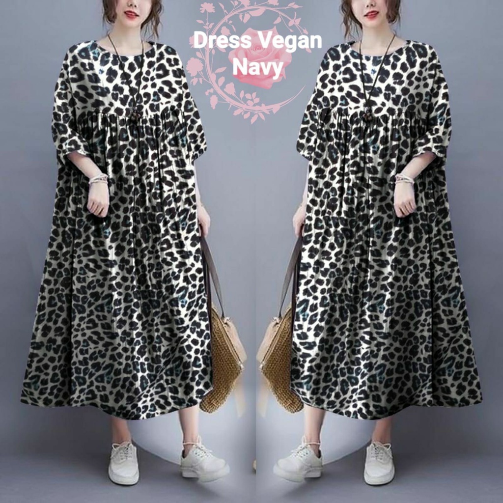 Jual DRESS OVERSIZE XL/2XL/3XL/5X /FASHION WANITA JUMBO/ GAUN MOTIF ...