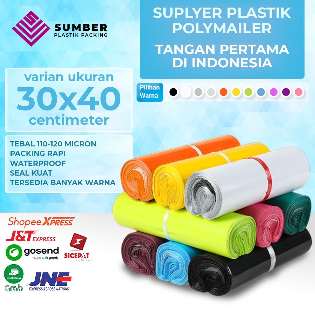 Jual Plastik Packing Online 30x40 isi 100Pcs | Plastik Packing Baju ...
