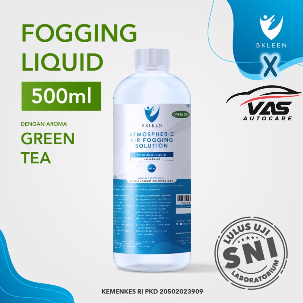 Jual BKLEEN Fogging Mobil Rumah Disinfectant Fog Desinfektan 500ml 500 ...