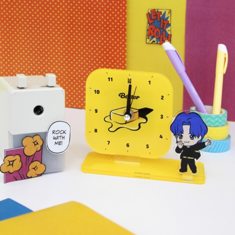 Jual BTS TINYTAN CLOCK BUTTER JAM BTS BT21 JAM MEJA DESK CLOCK DIGITAL ...