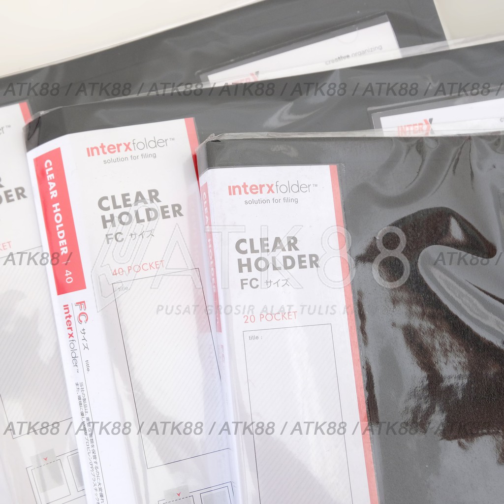Jual Clear Holder / Display Books Folio 60 Pockets - Inter X Folder ...