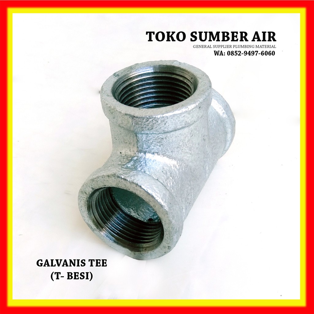 Jual GALVANIS TEE 4 INCH - T - DRAT - BESI | Shopee Indonesia