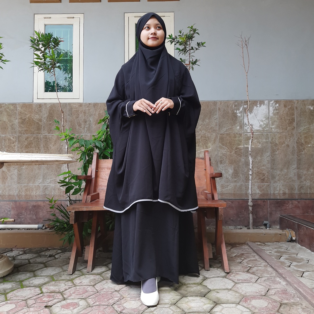 Jual KS. Gamis Syar'i Wolfis Exclusive French hijab / Gamis Set Niqob ...