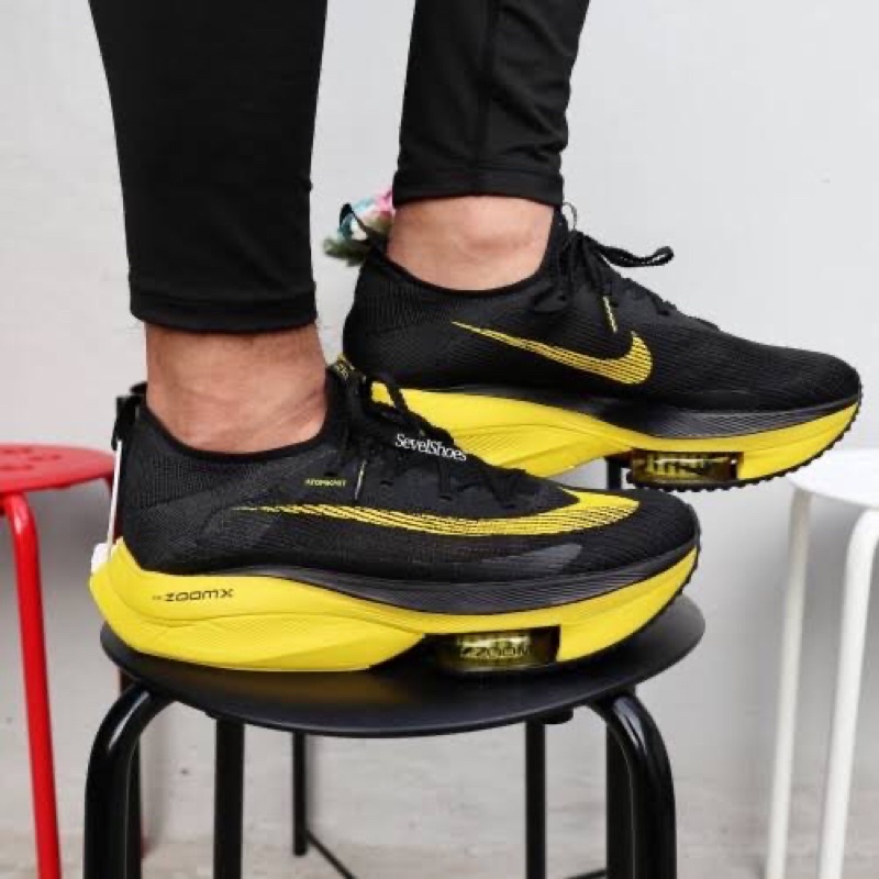 Jual NIKE ZOOM ALPHAFLY NEXT% BLACK YELLOW PREMIUM ORIGINAL | Shopee ...