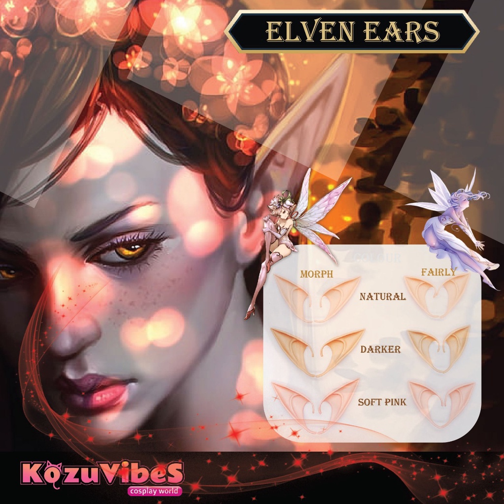 Jual Kozuvibes Elven Ears Kuping Peri Kuping elf Telinga Malaikat Elf ...
