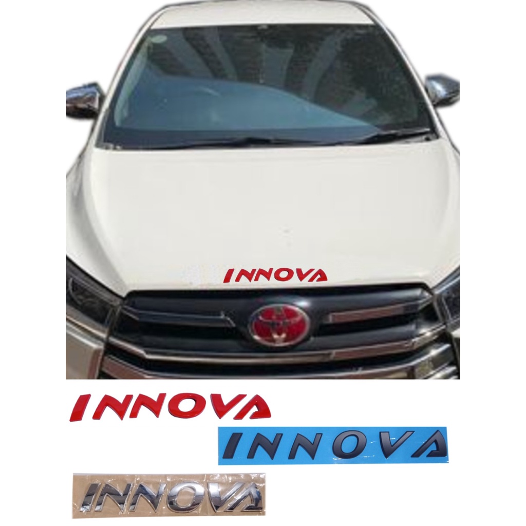 Jual Emblem Logo Tulisan Kap Cap Mesin Toyota Innova Best Quality ...