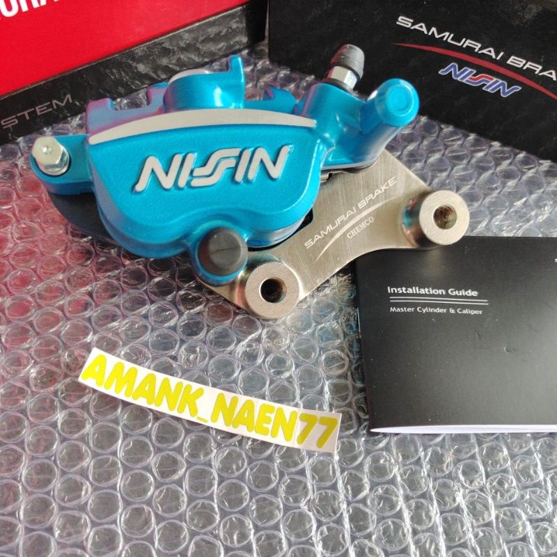 Jual kaliper Nissin samurai f1zr Jupiter biru 220 /300 mm | Shopee Indonesia