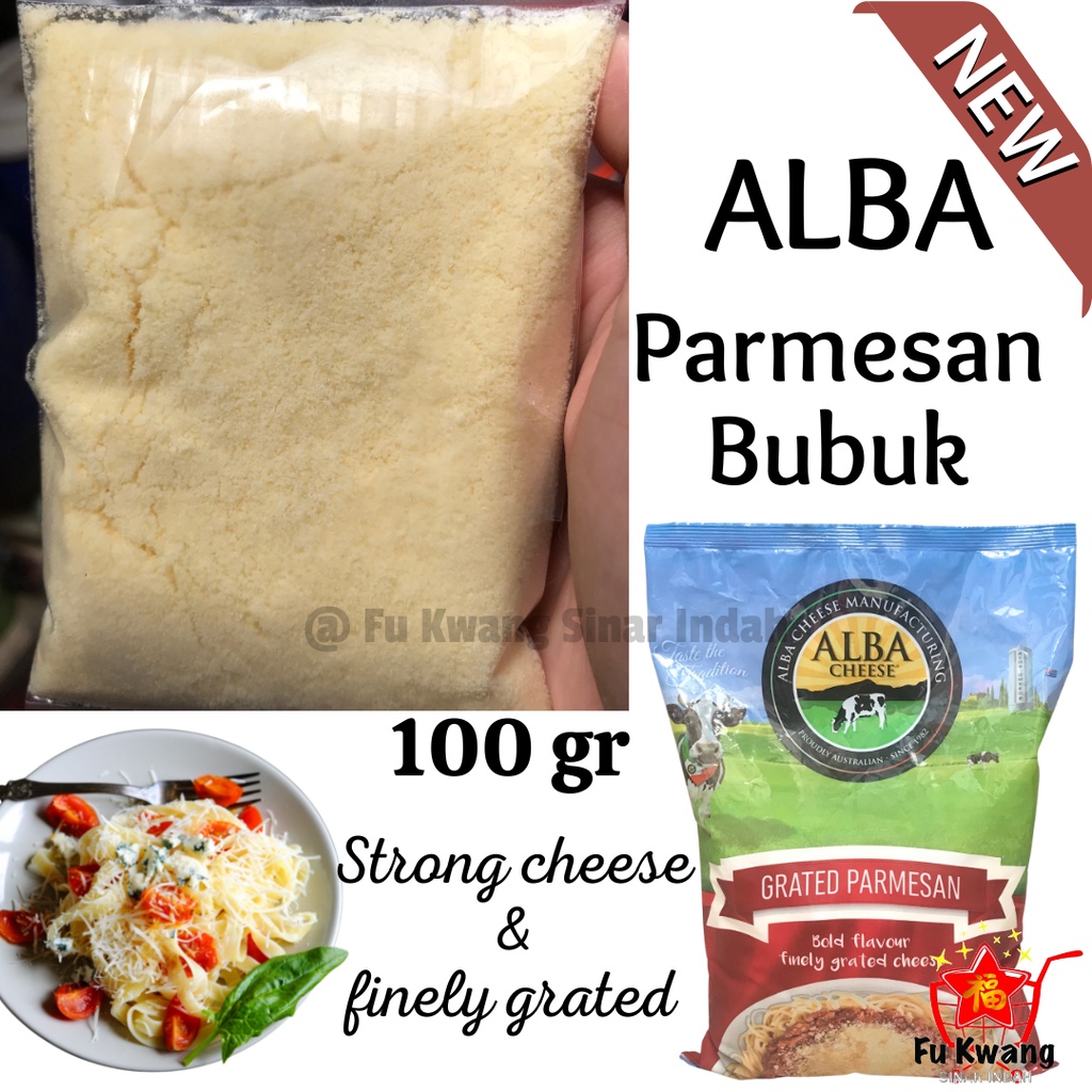 Jual [PREMIUM] Alba Parmesan Bubuk / Keju Parmesan / Grated Parmesan ...