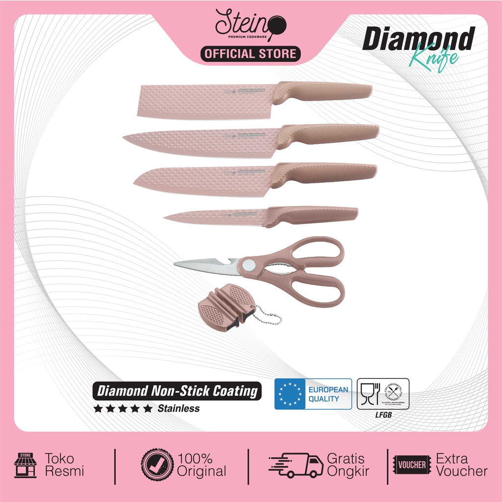 Jual STEIN Diamond Knives Set - 6 in 1 Set | Shopee Indonesia