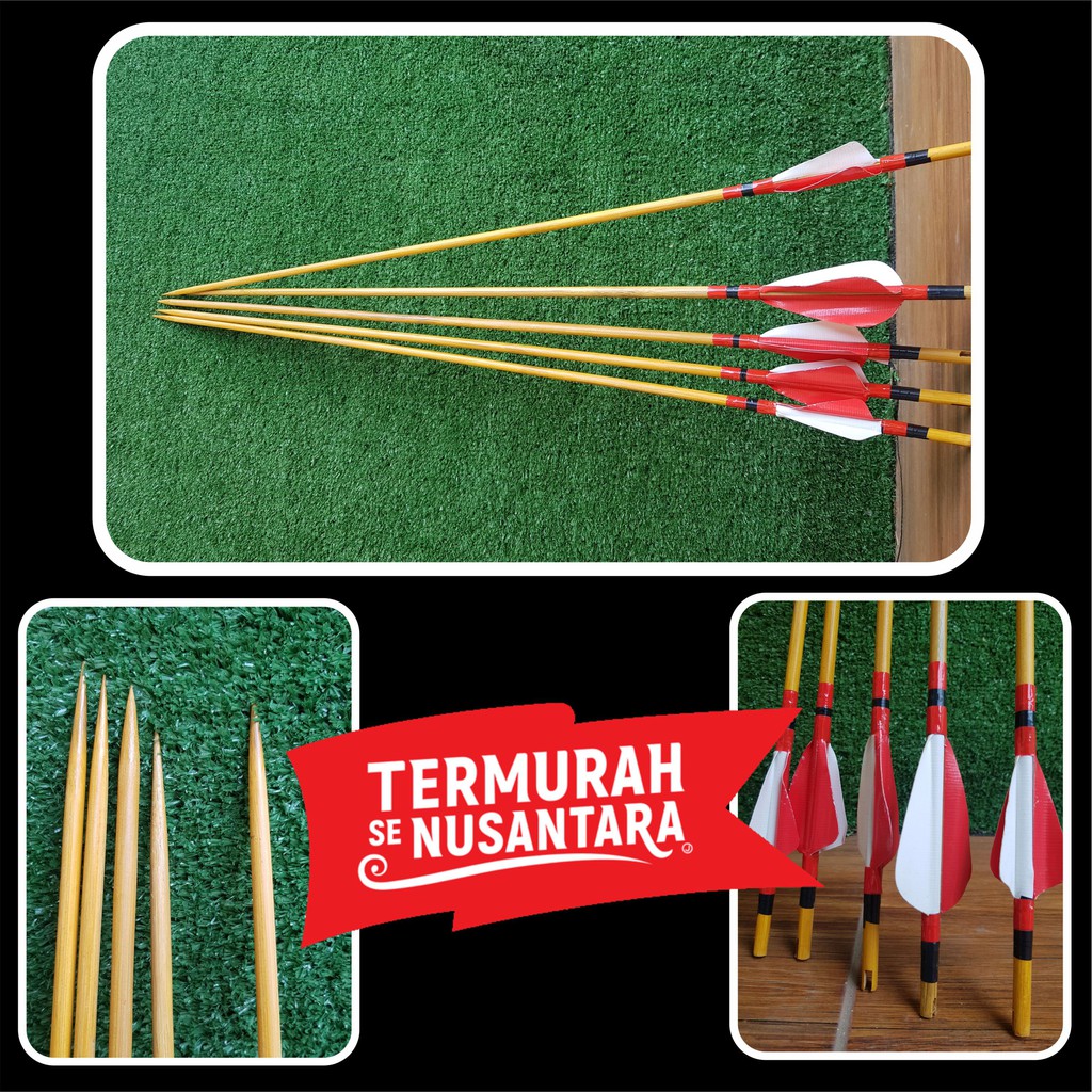 Jual TERMURAH!! Anak Panah Bambu Petung Rucning Arrow Tajam - BUKAN ...