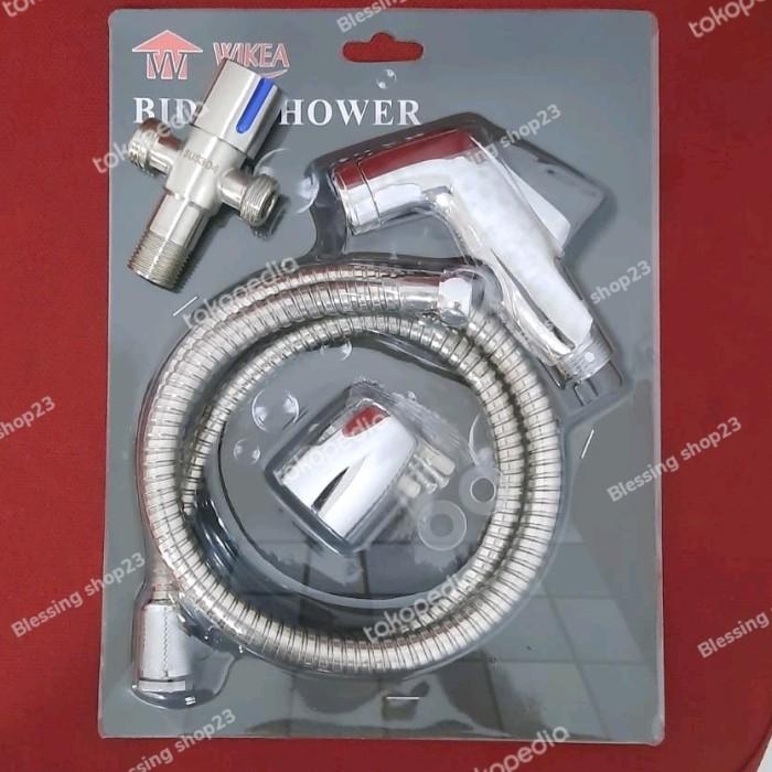 Jual Jet Shower Paket Jet Shower Kloset Set+Stop Kran T Toilet Stop ...
