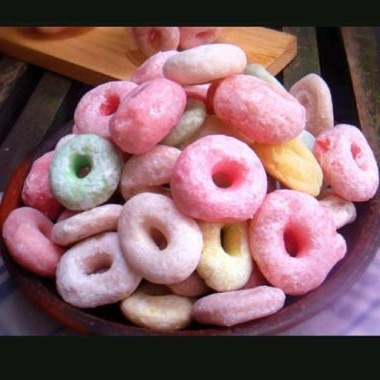 Jual Gabus Donat 1kg Donat Pelangi Ladu Donat Donat Warna Getas Manis ...