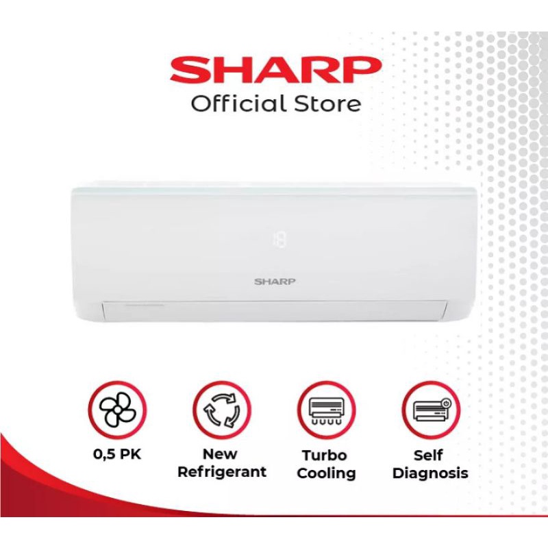Jual NEW AC SHARP 05 BEY 05BEY 1/2 PK 1/2PK standard AH-A 05BEY AH-A5BEY 5BEY UNIT ONLY | Shopee ...