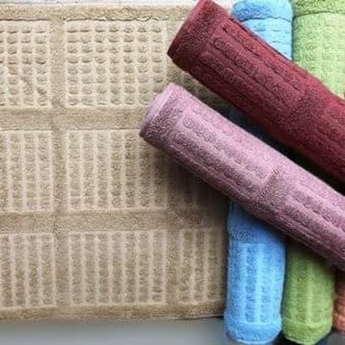 Jual Keset MERAH PUTIH Bathmat Keset Handuk Kamar Mandi 40x65cm ...
