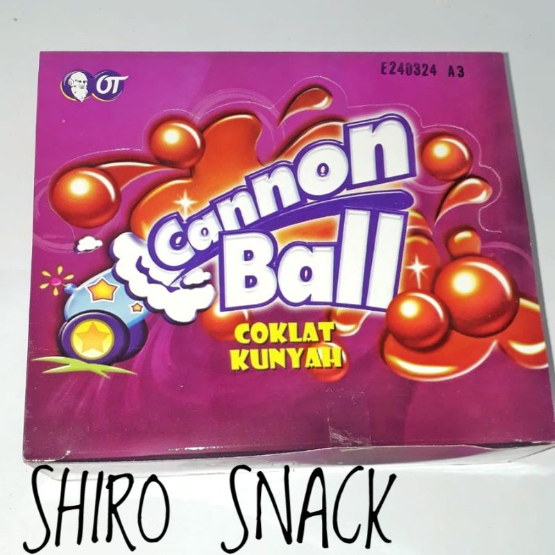 Jual permen chocolate cannon ball.cannon ball box kemasansan sachet isi ...