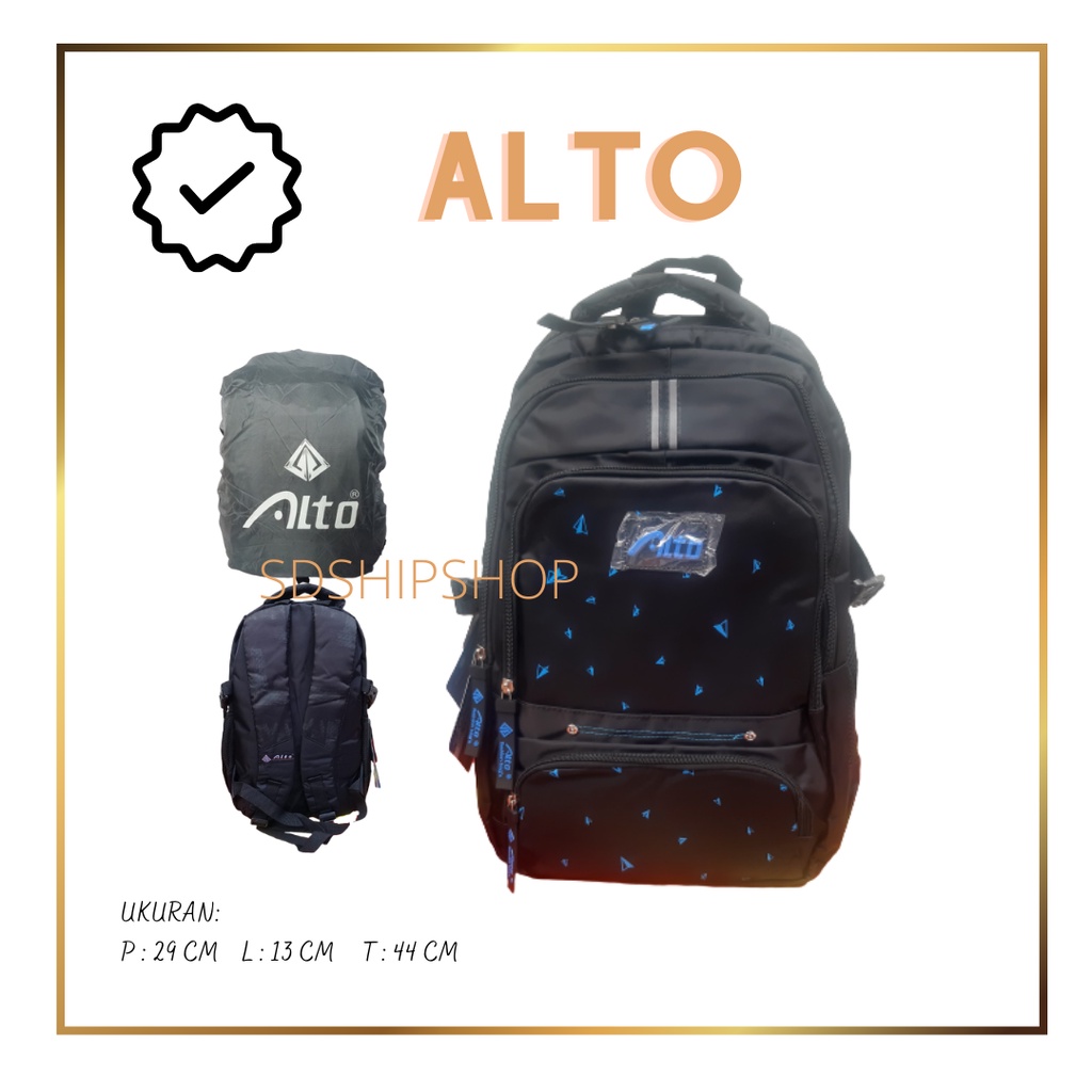 Jual TAS RANSEL SEKOLAH ALTO DENGAN RAINCOVER | Shopee Indonesia