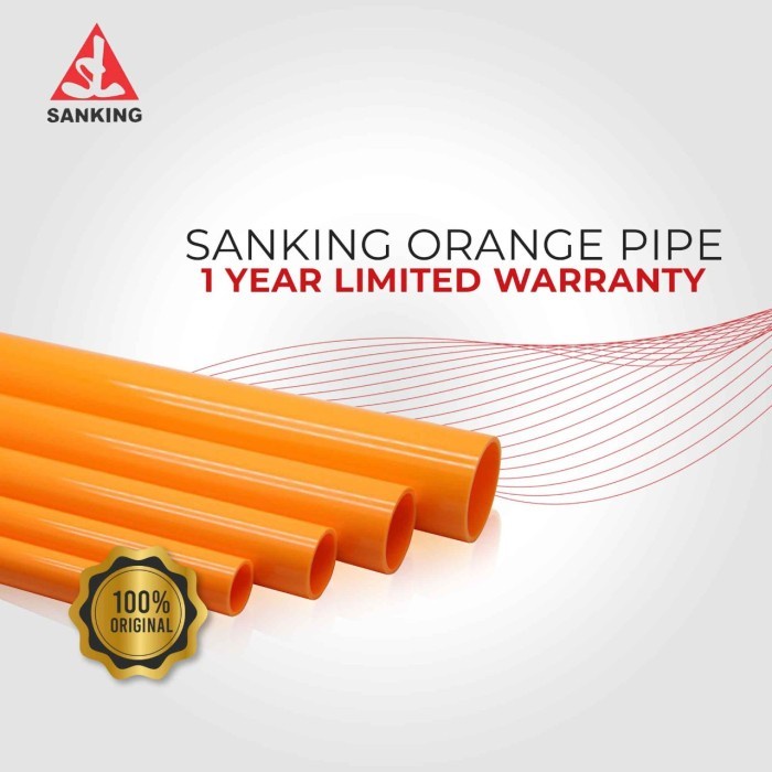 Jual SANKING PVC Pipe (orange/oren) Pipa untuk Aquarium ukuran 25mm per 2 meter | Shopee Indonesia