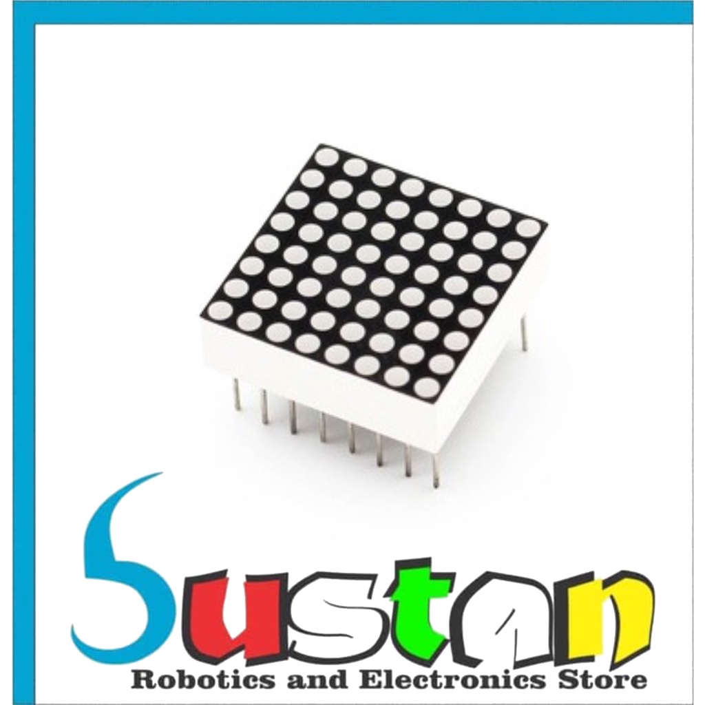 Jual 3MM 3 mm 8X8 8 x 8 8*8 8 * 8 LED DOT MATRIX dotmatrix RED COLOR ...