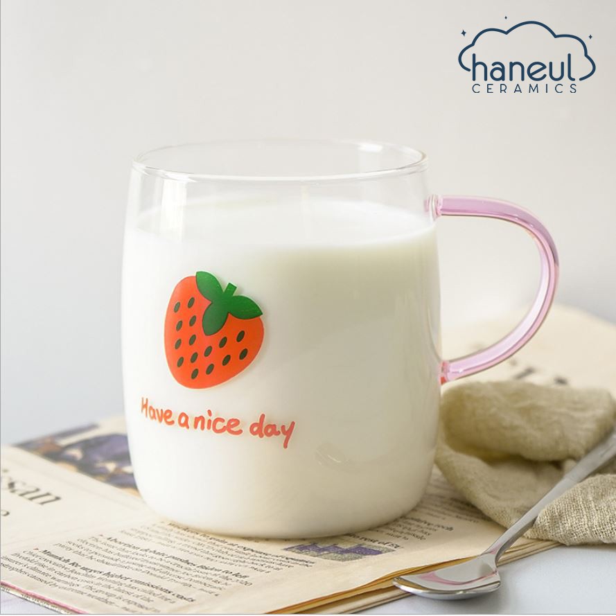 Jual Gelas Kaca Dalgi ala Korea | Home Cafe Korean Glass | Gelas ...